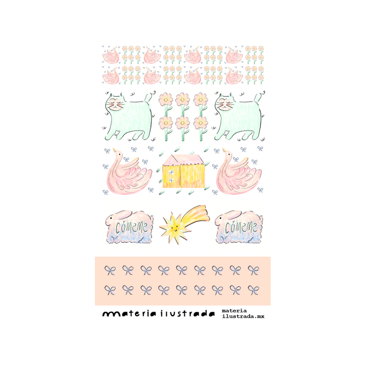 Planilla de stickers CONFORT – Materia Ilustrada